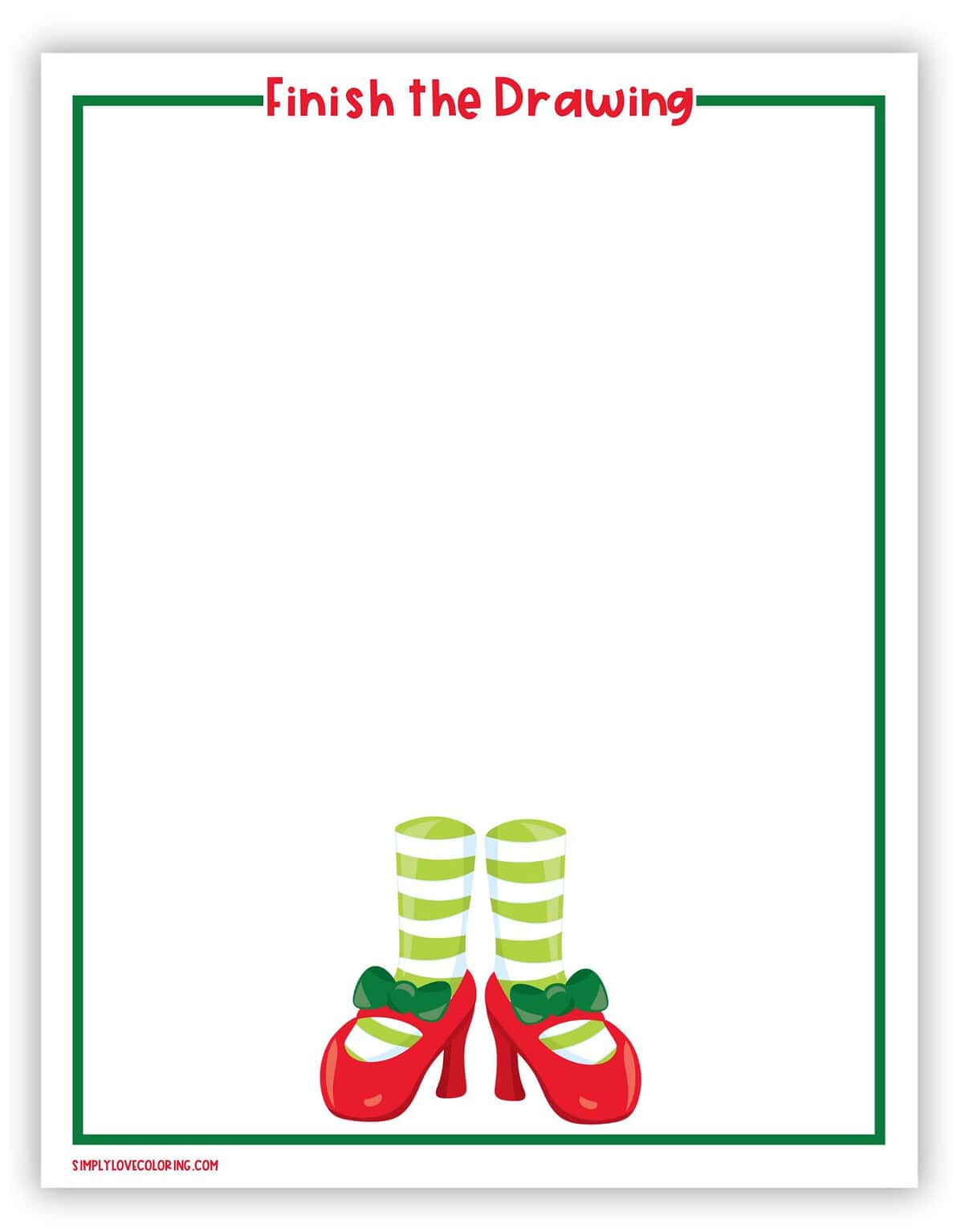 13 Christmas Drawing Activities: Finish the Picture (Free PDF ...