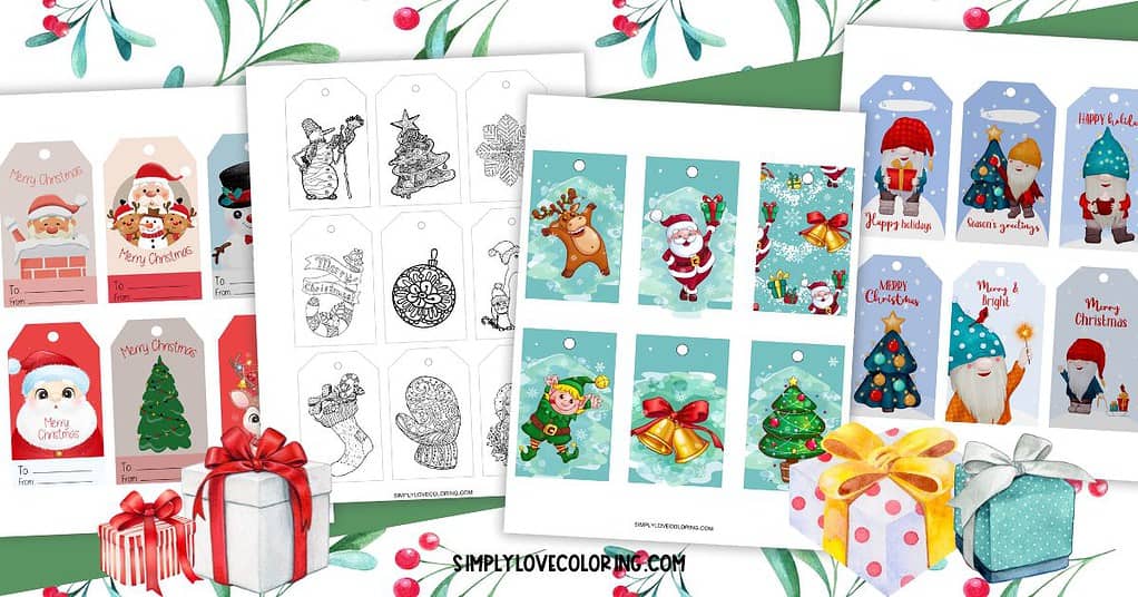 78 Printable Christmas Tags for Your Holiday Gifts (Free PDF Download ...