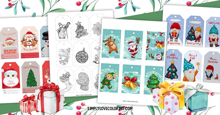 78 Printable Christmas Tags for Your Holiday Gifts (Free PDF Download ...