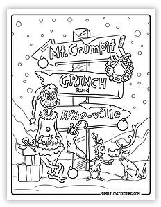 21 Grinch Christmas Tree Coloring Pages (Free PDF Printables) - Simply ...