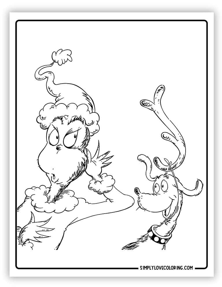 21 Grinch Christmas Tree Coloring Pages (Free PDF Printables) - Simply ...
