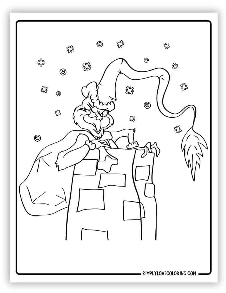 21 Grinch Christmas Tree Coloring Pages (Free PDF Printables) - Simply ...