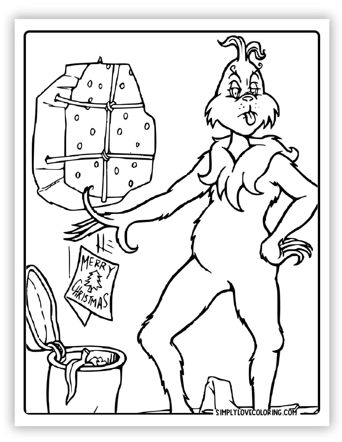 21 Grinch Christmas Tree Coloring Pages (Free PDF Printables) - Simply ...
