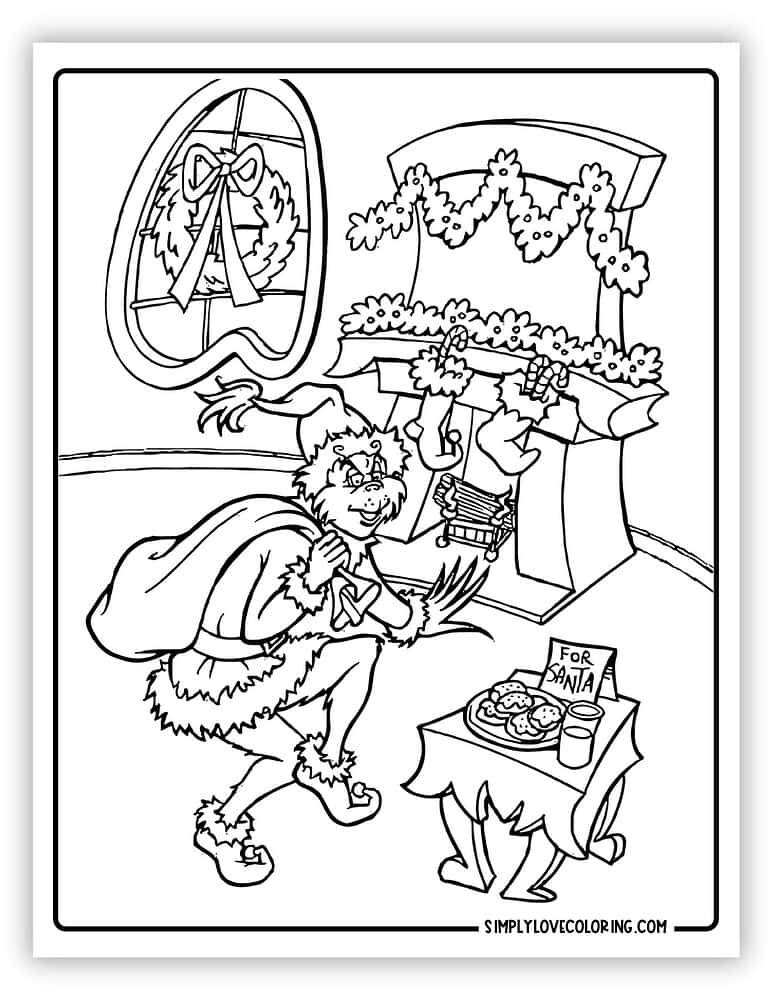 21 Grinch Christmas Tree Coloring Pages (Free PDF Printables) - Simply ...