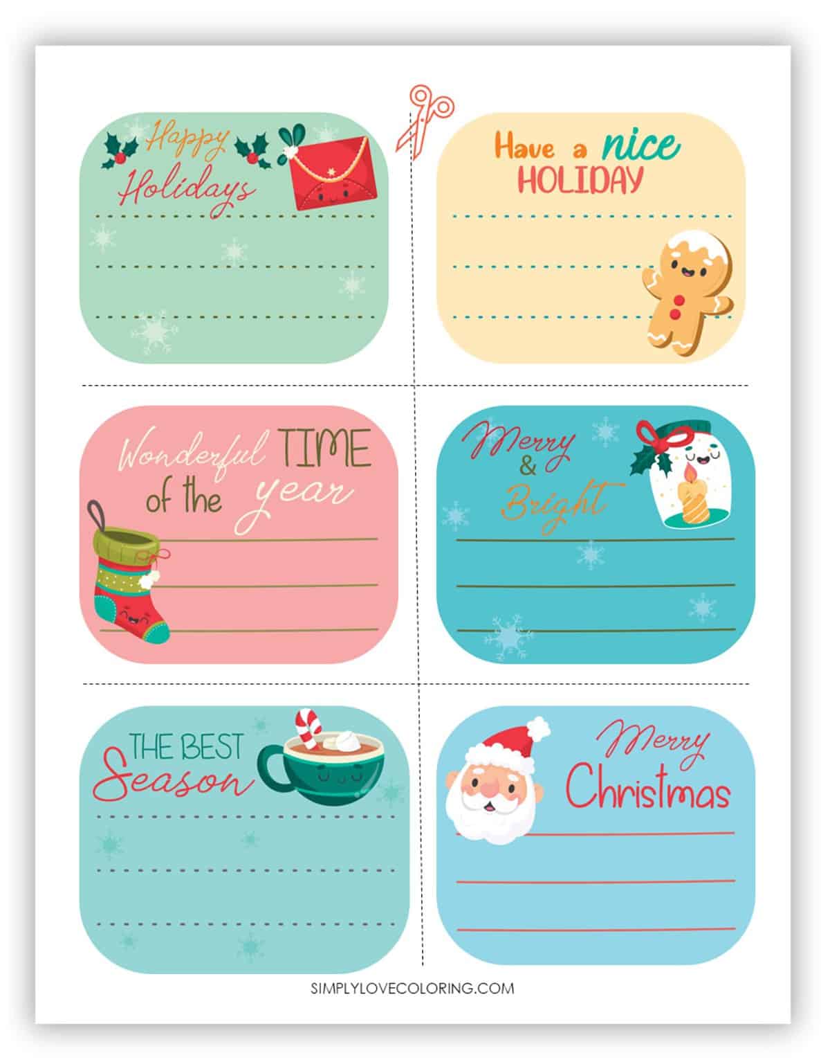 78 Printable Christmas Tags for Your Holiday Gifts (Free PDF Download ...