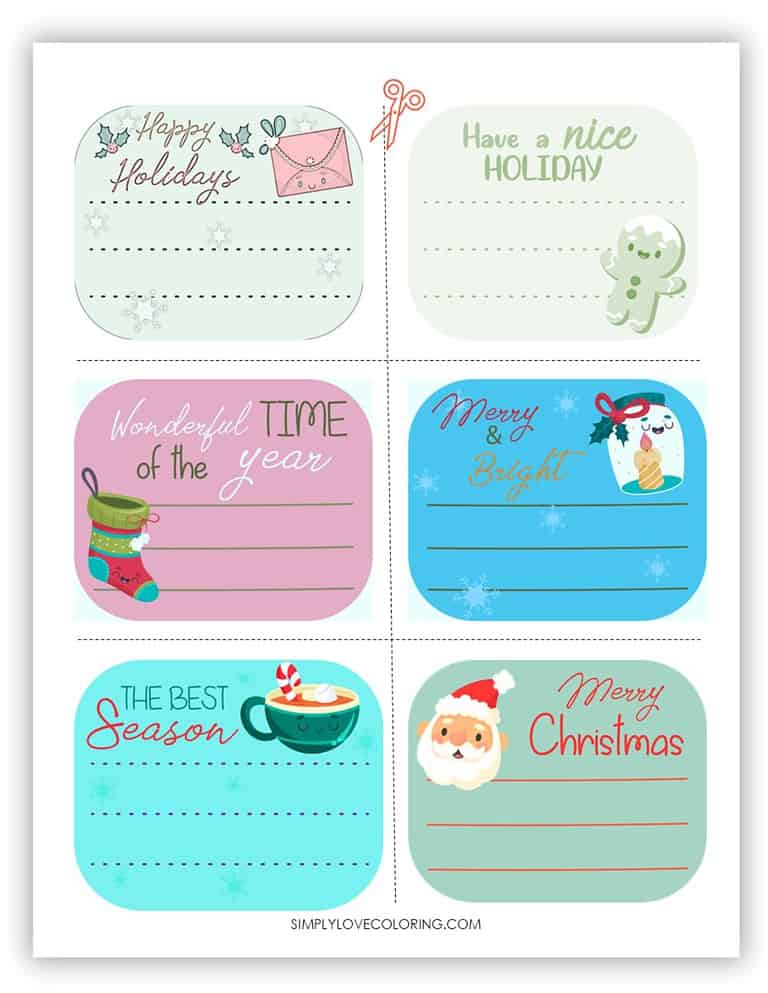78 Printable Christmas Tags for Your Holiday Gifts (Free PDF Download ...
