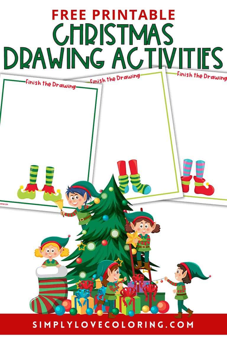 13 Christmas Drawing Activities: Finish the Picture (Free PDF ...