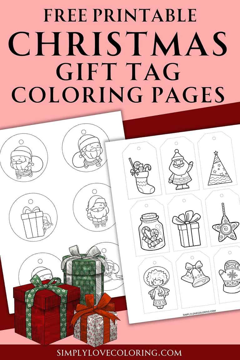 54 Christmas Gift Tag Coloring Pages (Free PDF Printables) - Simply ...