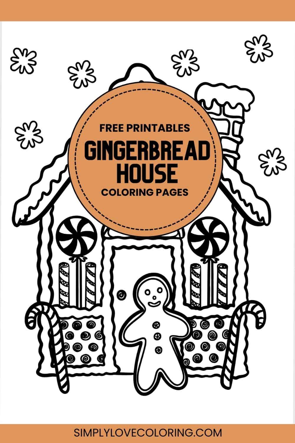 16 Gingerbread House Coloring Pages (Free PDF Printables) - Simply Love ...