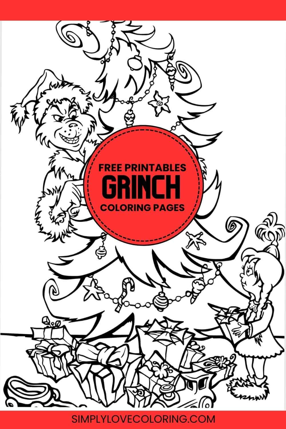 21 Grinch Christmas Tree Coloring Pages (Free PDF Printables) - Simply ...