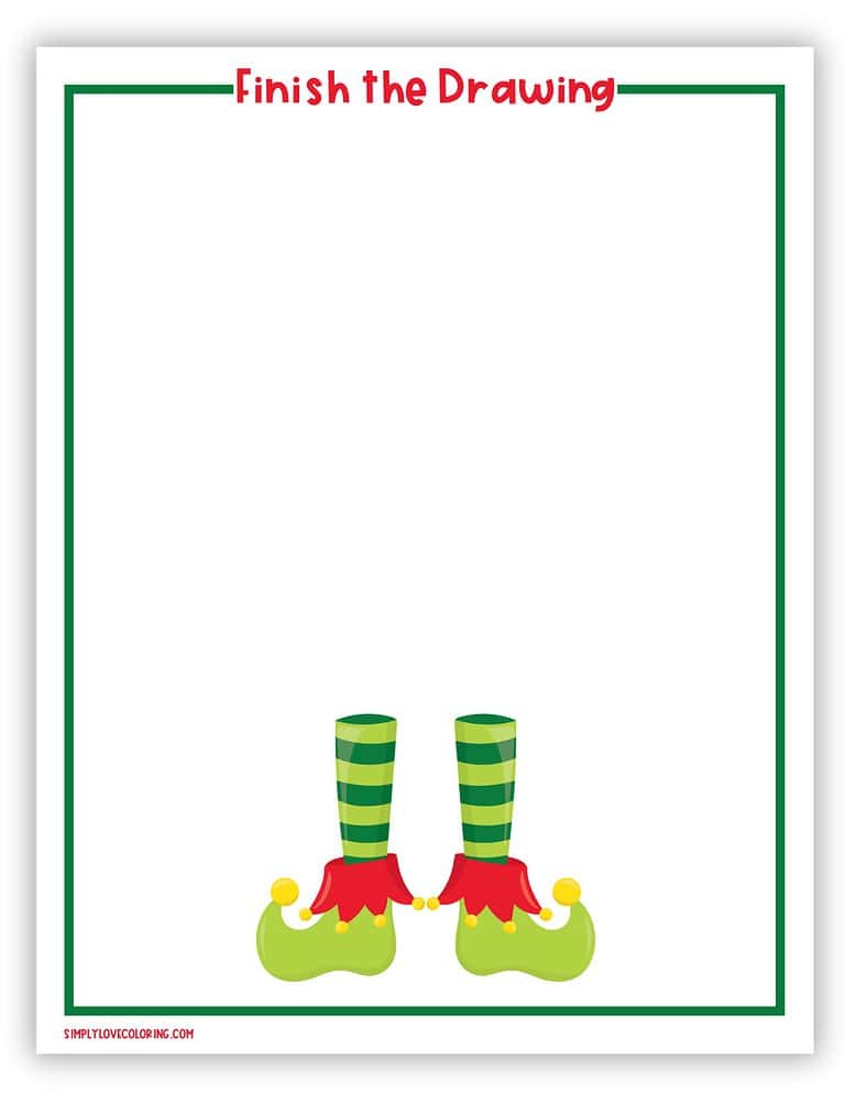 13 Christmas Drawing Activities: Finish the Picture (Free PDF ...
