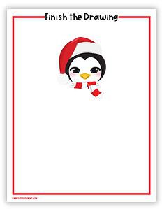 13 Christmas Drawing Activities: Finish the Picture (Free PDF ...