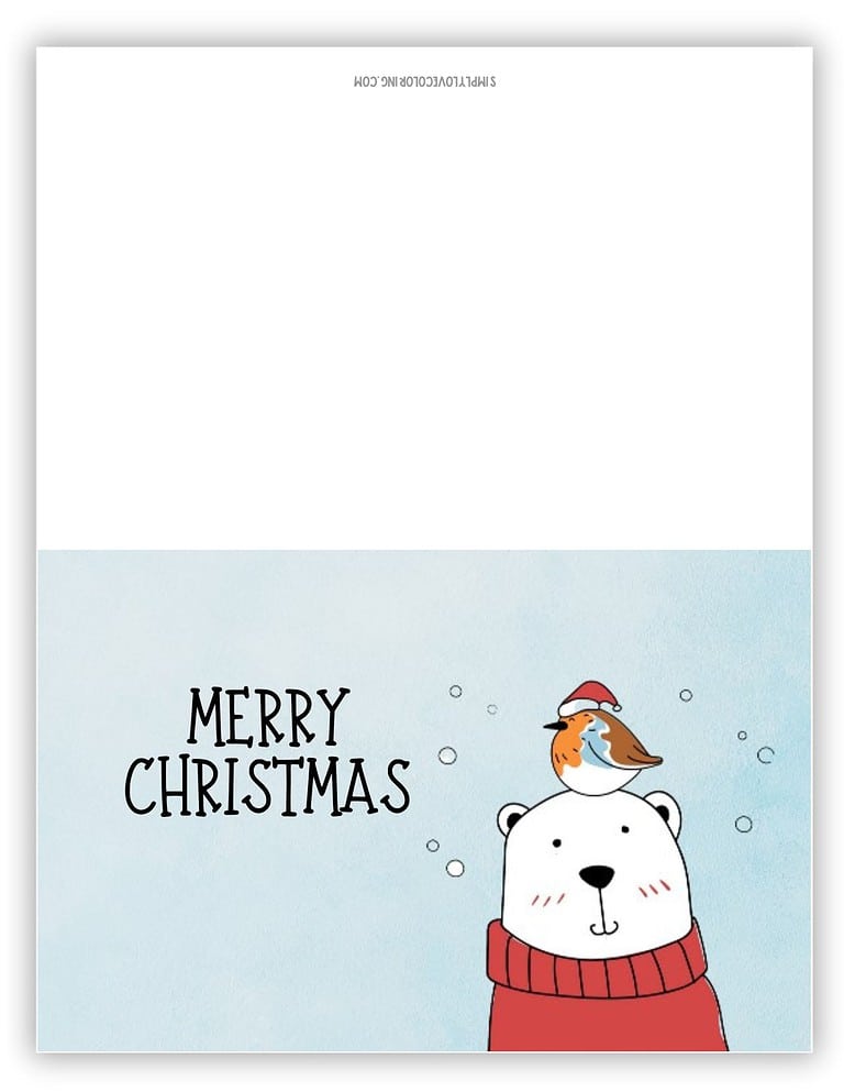 35 Christmas Card Printables (Free PDF Download) - Simply Love Coloring