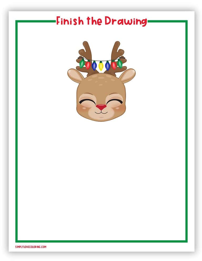 13 Christmas Drawing Activities: Finish the Picture (Free PDF ...