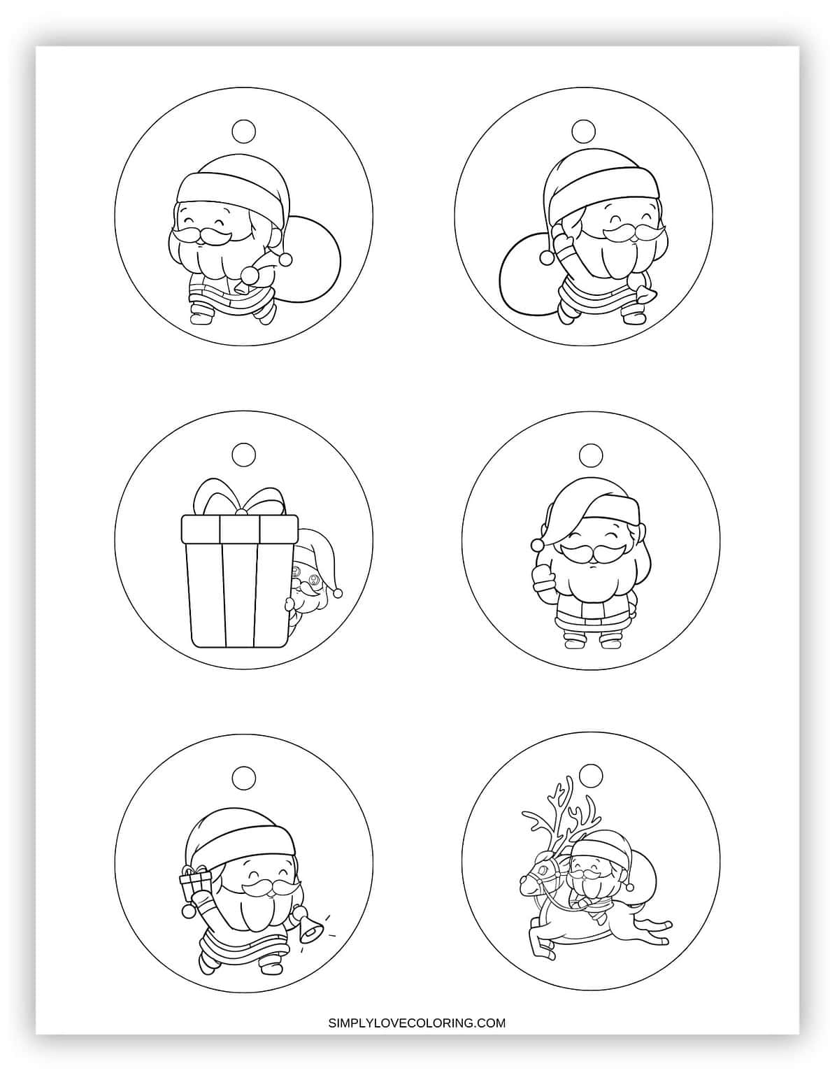 54 Christmas Gift Tag Coloring Pages (Free PDF Printables) - Simply ...