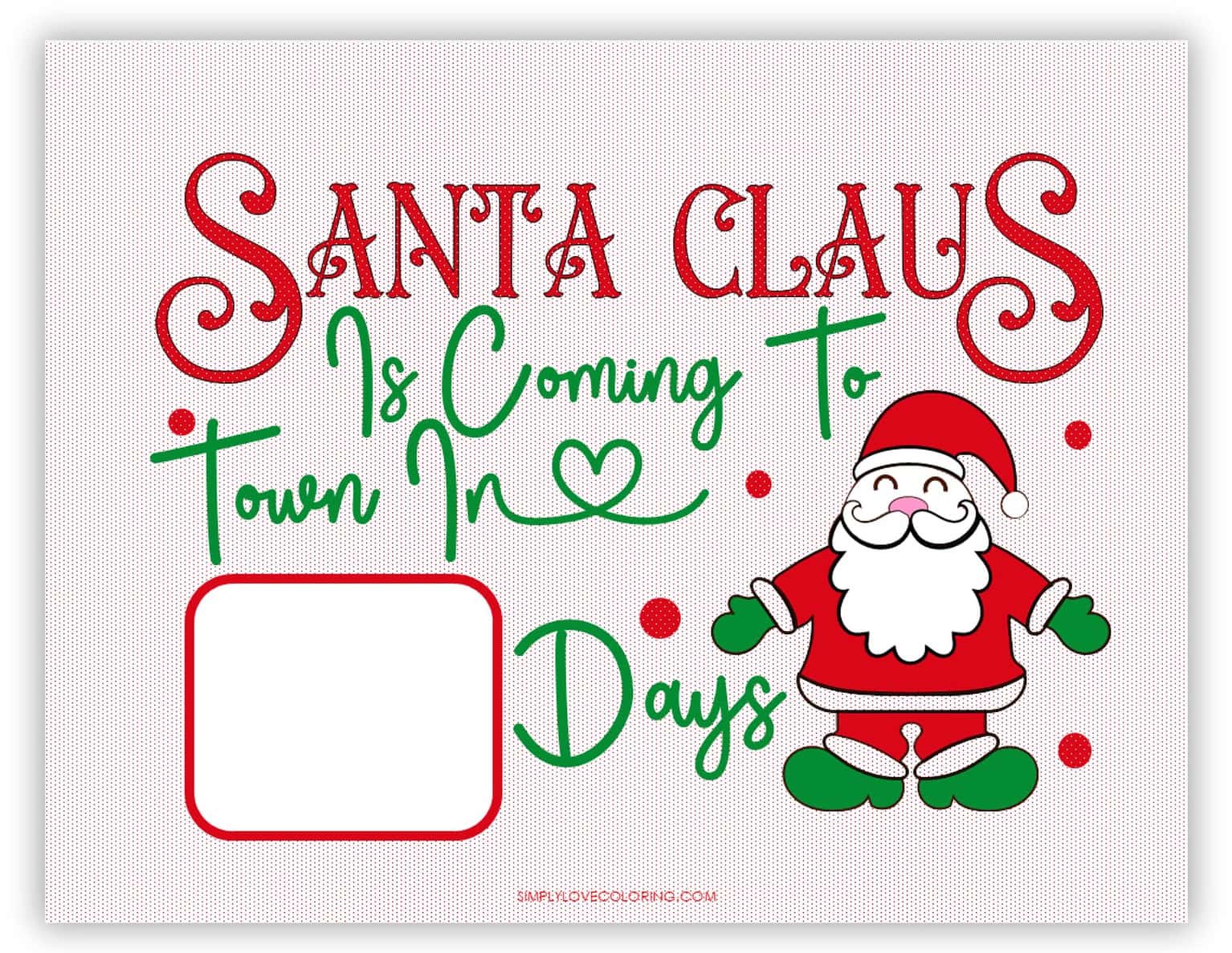 12 Christmas Countdown Calendars (Free PDF Printables) - Simply Love ...