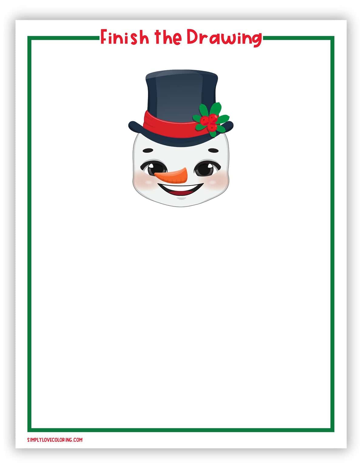 13 Christmas Drawing Activities: Finish the Picture (Free PDF ...