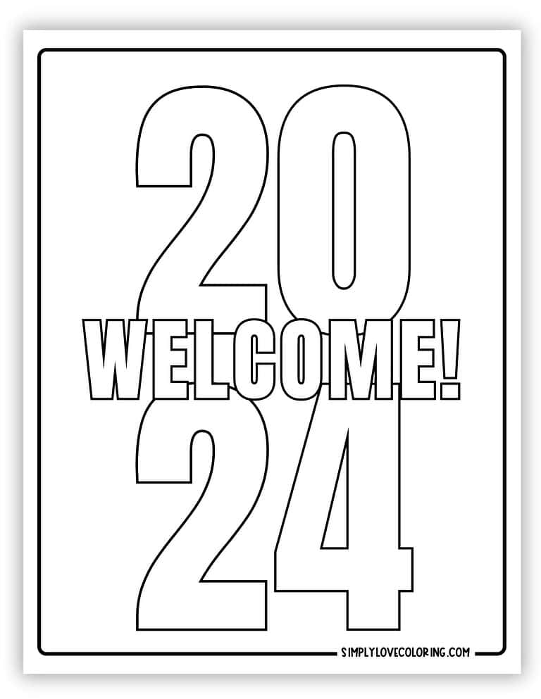 New Year's Coloring Pages (Free PDF Printables) - Simply Love Coloring