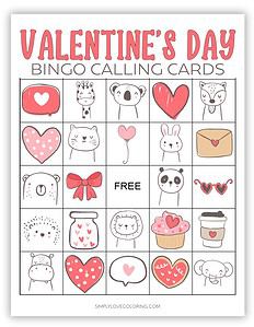 Printable Valentine Bingo Cards (Free PDF Printables) - Simply Love ...