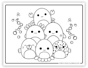 21 Squishmallow Friends Coloring Pages (Free PDF Printables) - Simply ...