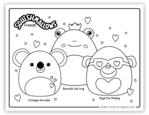 21 Squishmallow Friends Coloring Pages (Free PDF Printables) - Simply ...