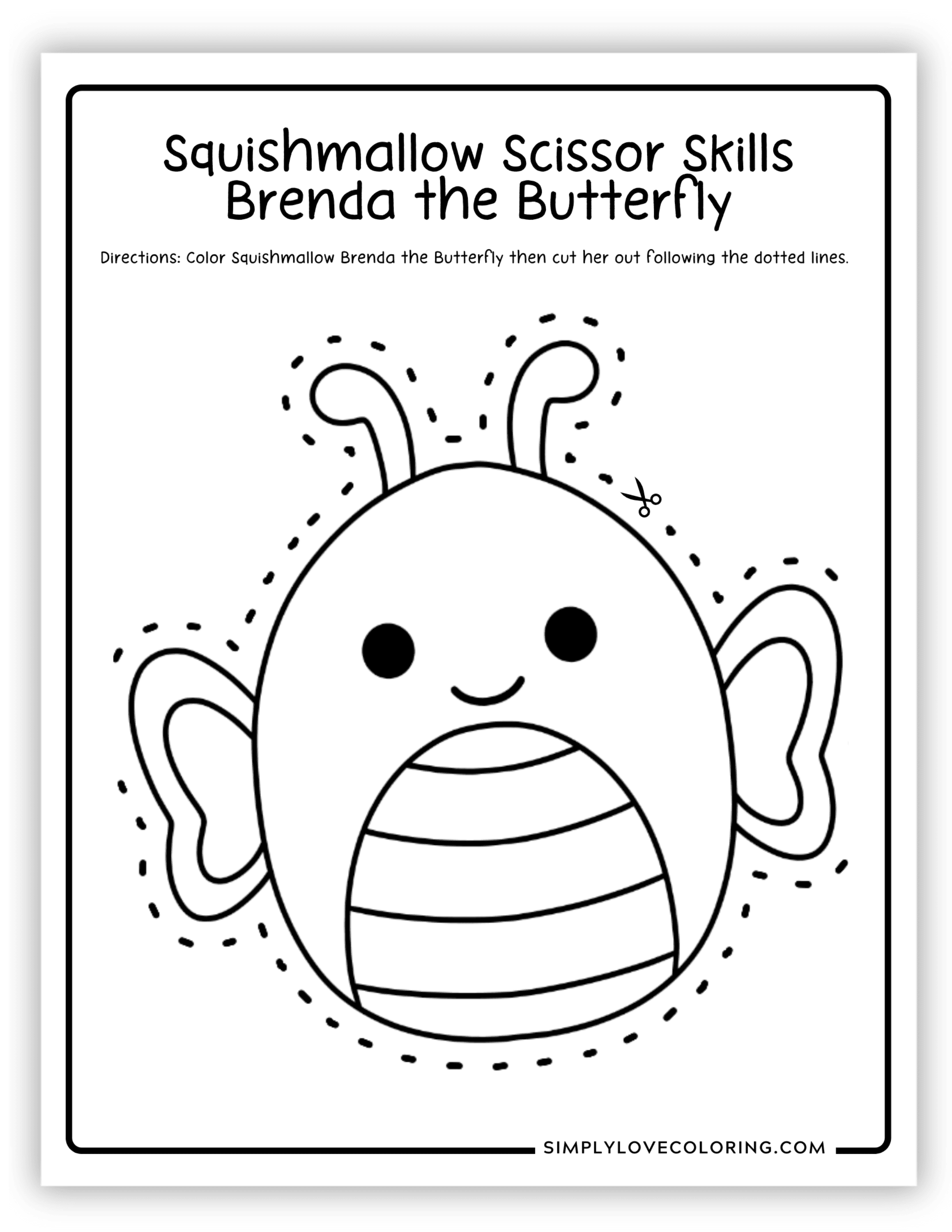 62 Fun Squishmallow Scissor Skills Activity Pages (Free PDF Printables ...