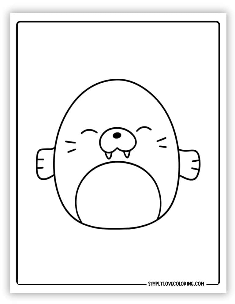 68 Squishmallow Coloring Pages (Free PDF Printables) - Simply Love Coloring