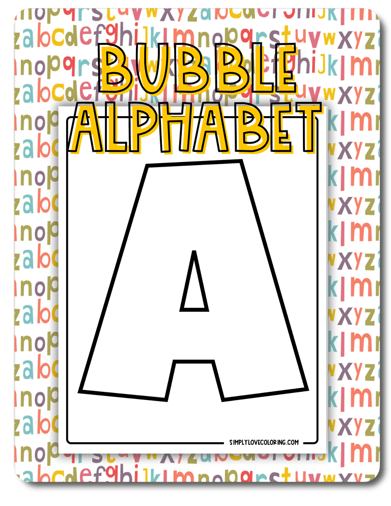 Alphabet Coloring Pages (Free PDF Printables) - Simply Love Coloring