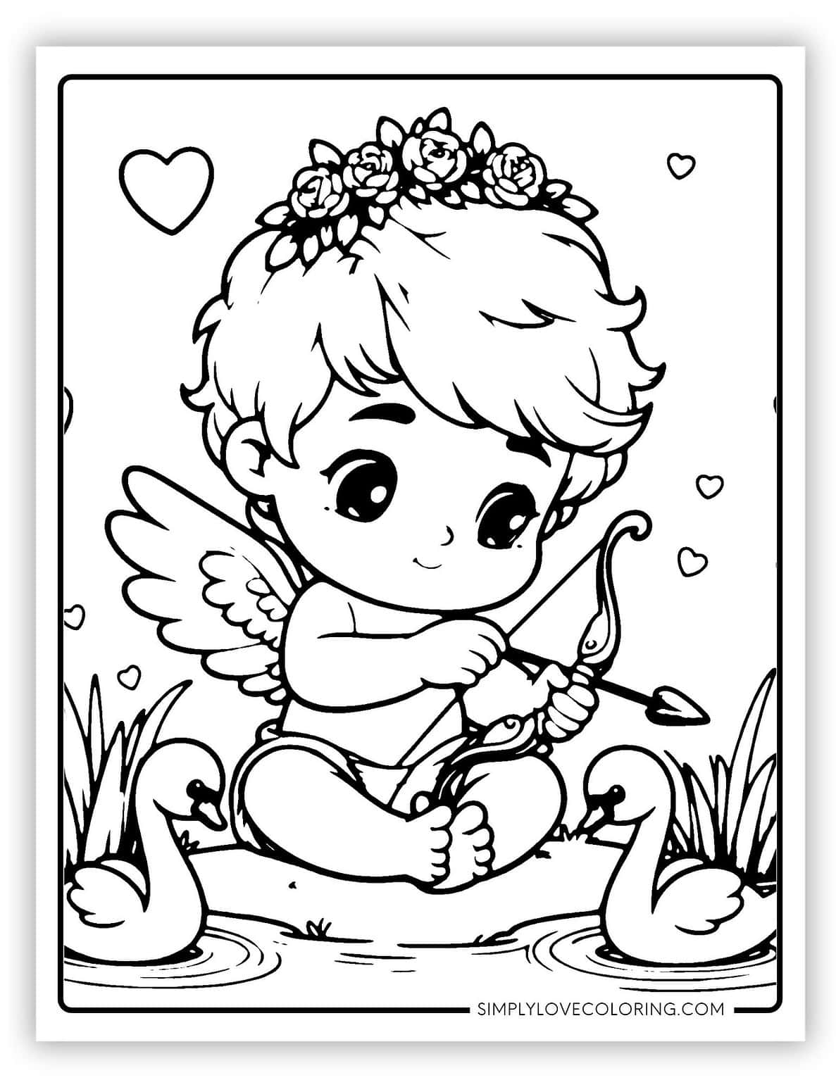 22 Cupid Coloring Pages (Free PDF Printables) - Simply Love Coloring