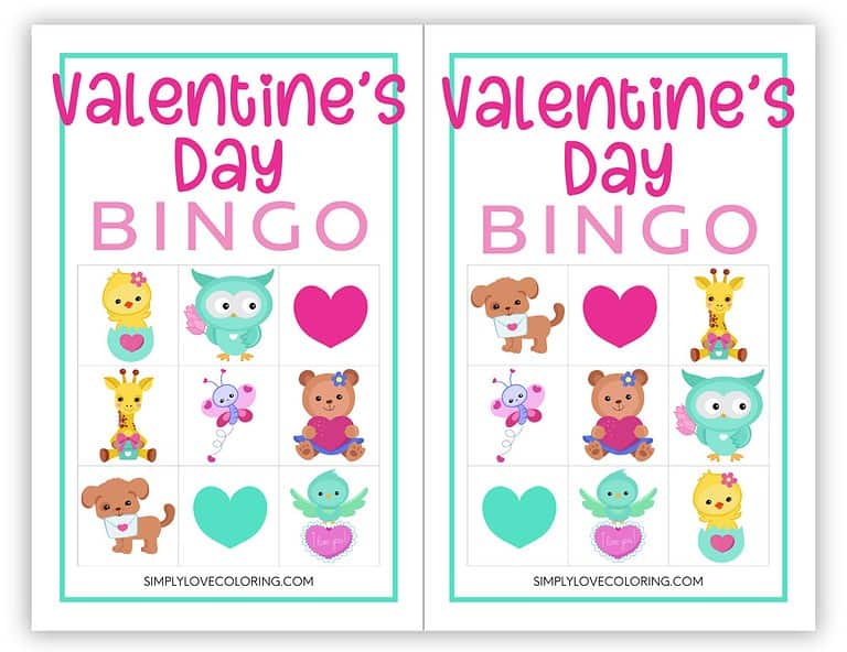 Printable Valentine Bingo Cards (Free PDF Printables) - Simply Love ...
