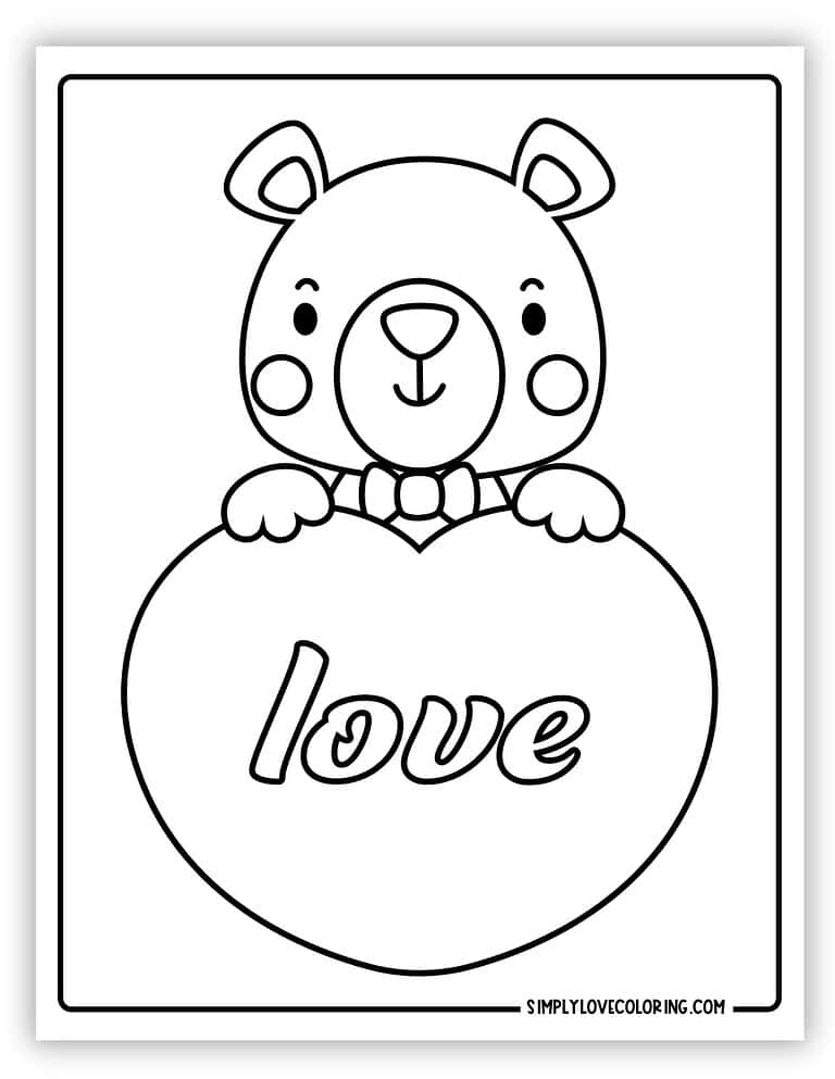 32 Valentine's Day Coloring Pages (Free PDF Printables) - Simply Love ...