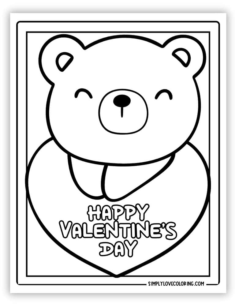 32 Valentine's Day Coloring Pages (Free PDF Printables) - Simply Love ...