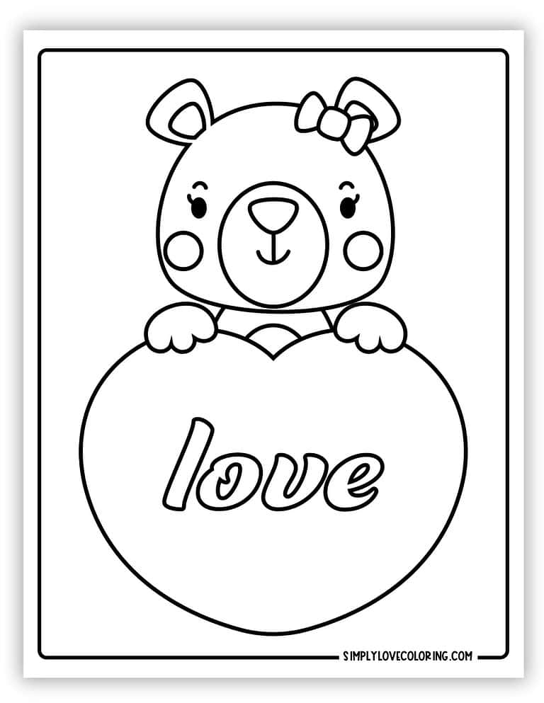 32 Valentine's Day Coloring Pages (Free PDF Printables) - Simply Love ...