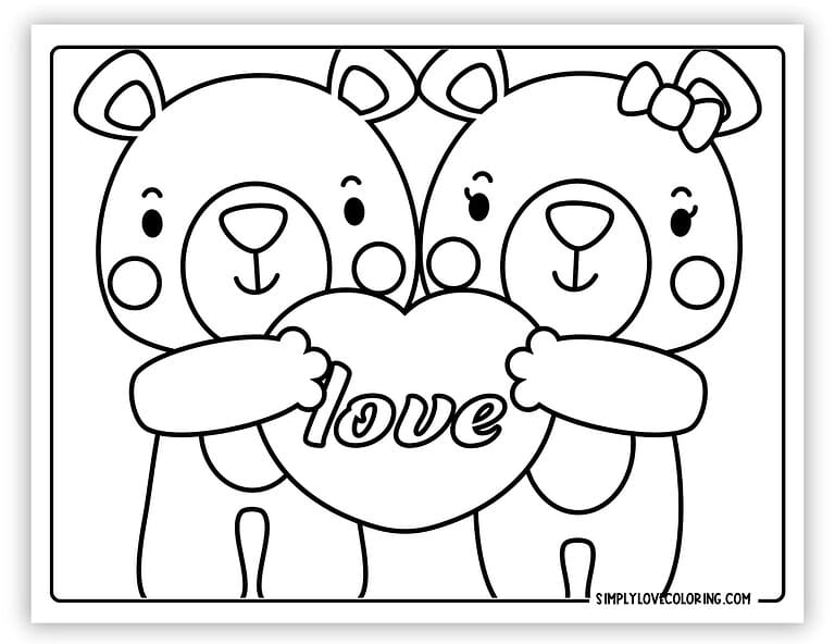32 Valentine's Day Coloring Pages (Free PDF Printables) - Simply Love ...