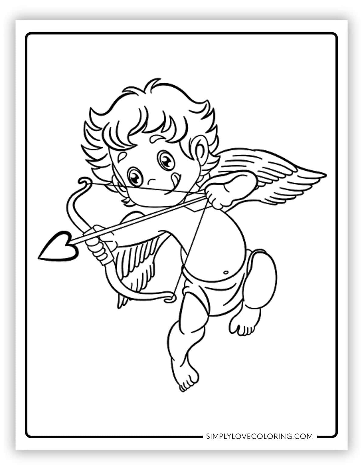 22 Cupid Coloring Pages (Free PDF Printables) - Simply Love Coloring