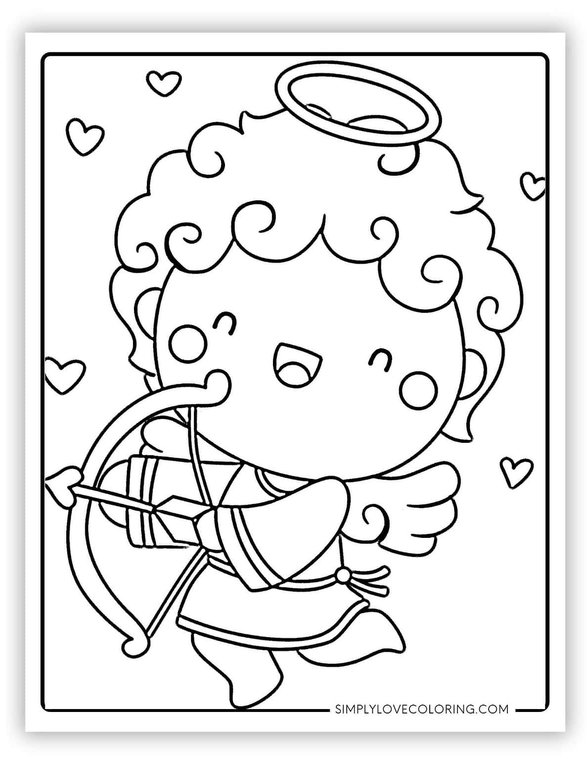 22 Cupid Coloring Pages (Free PDF Printables) - Simply Love Coloring