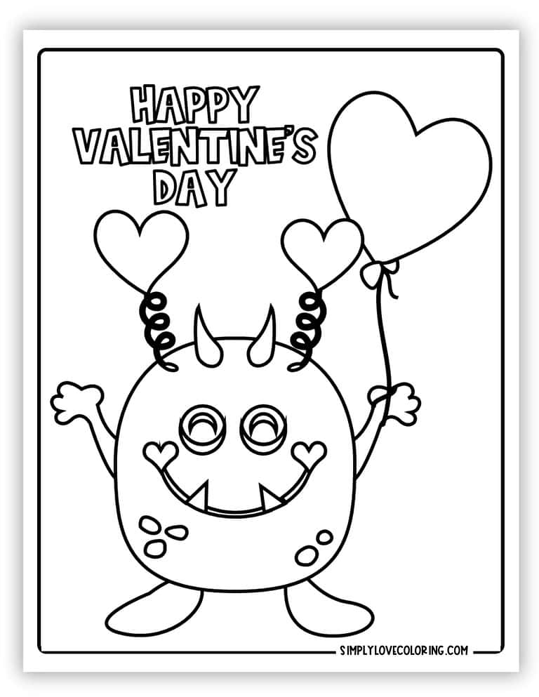 32 Valentine's Day Coloring Pages (Free PDF Printables) - Simply Love ...