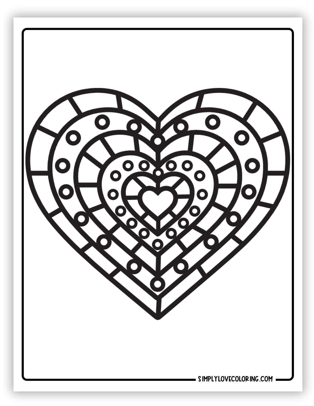 35 Heart Coloring Pages (Free PDF Printables) - Simply Love Coloring