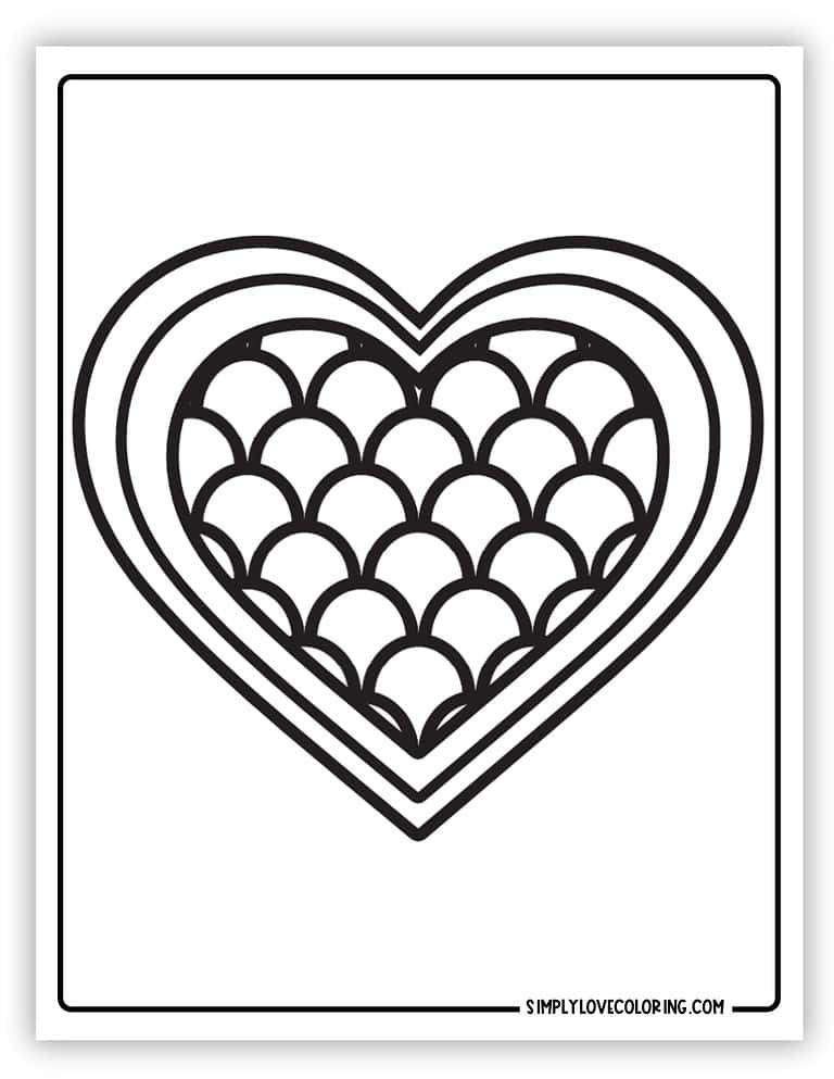 35 Heart Coloring Pages (Free PDF Printables) - Simply Love Coloring