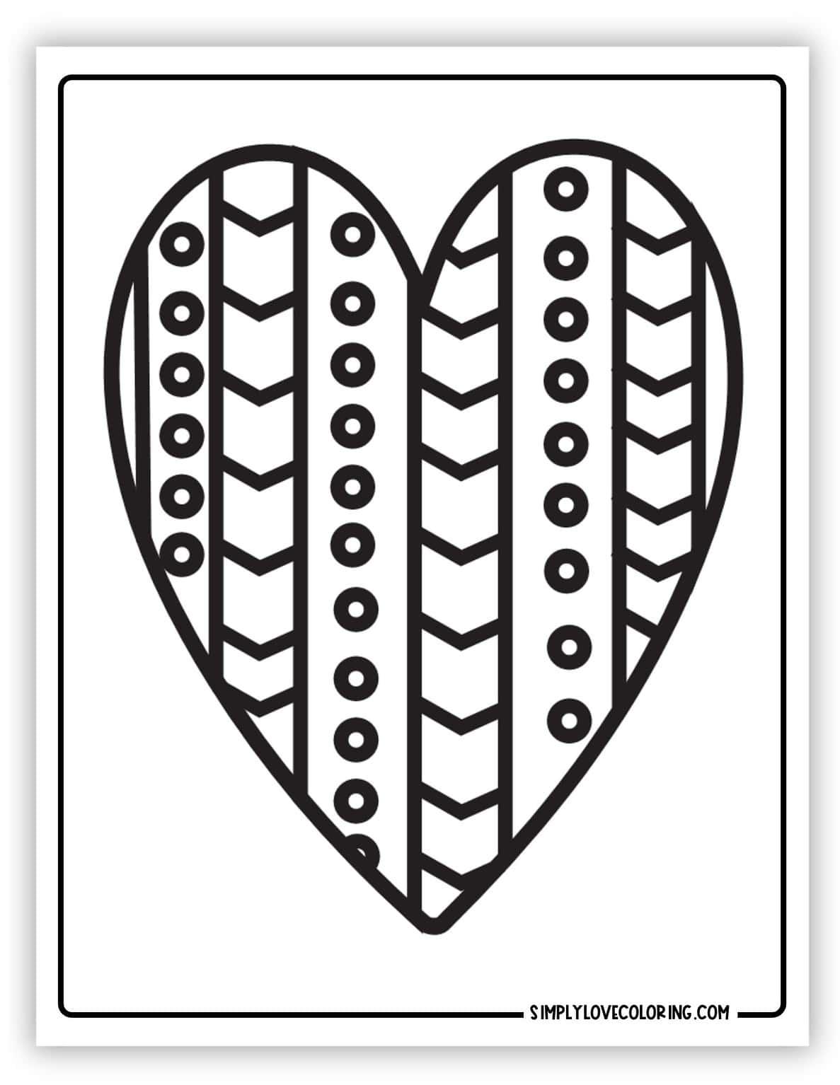 35 Heart Coloring Pages (Free PDF Printables) - Simply Love Coloring