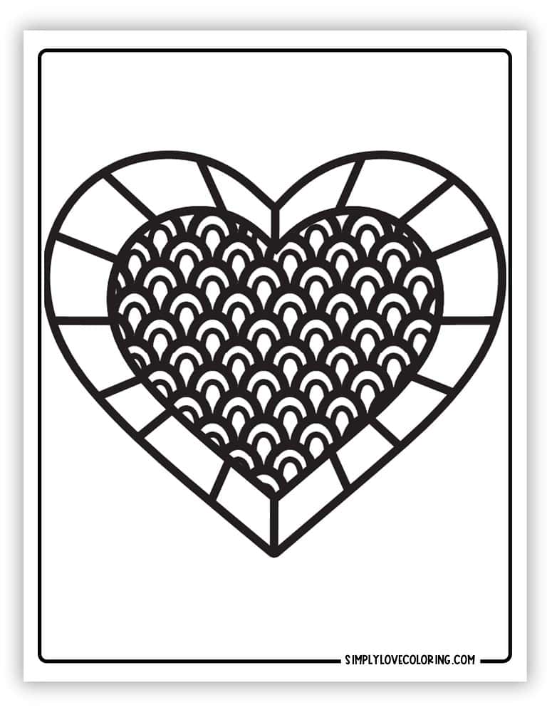 35 Heart Coloring Pages (Free PDF Printables) - Simply Love Coloring