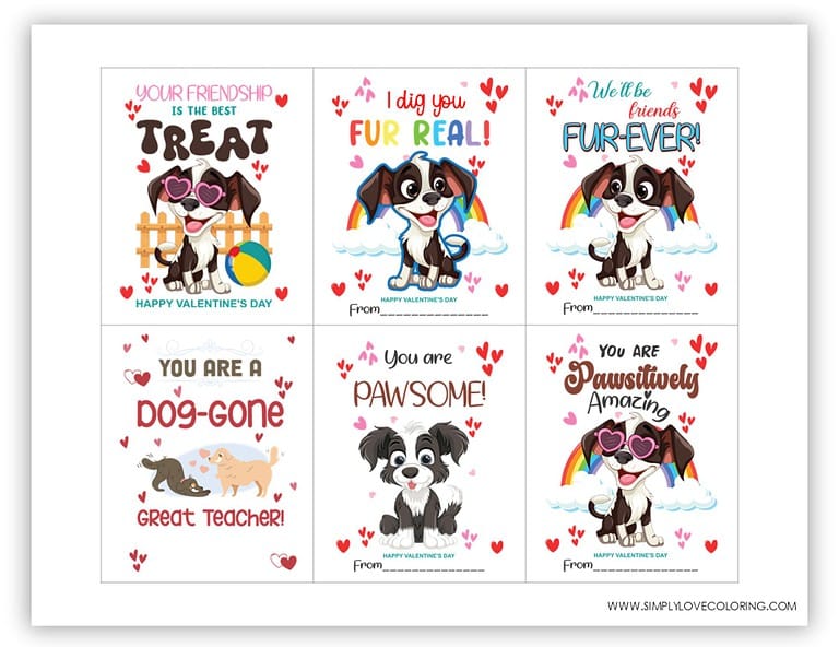 78 Valentine's Day Printable Cards (Free PDF Printables) - Simply Love ...