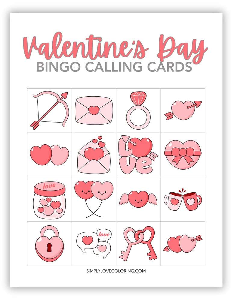 Printable Valentine Bingo Cards (Free PDF Printables) - Simply Love ...