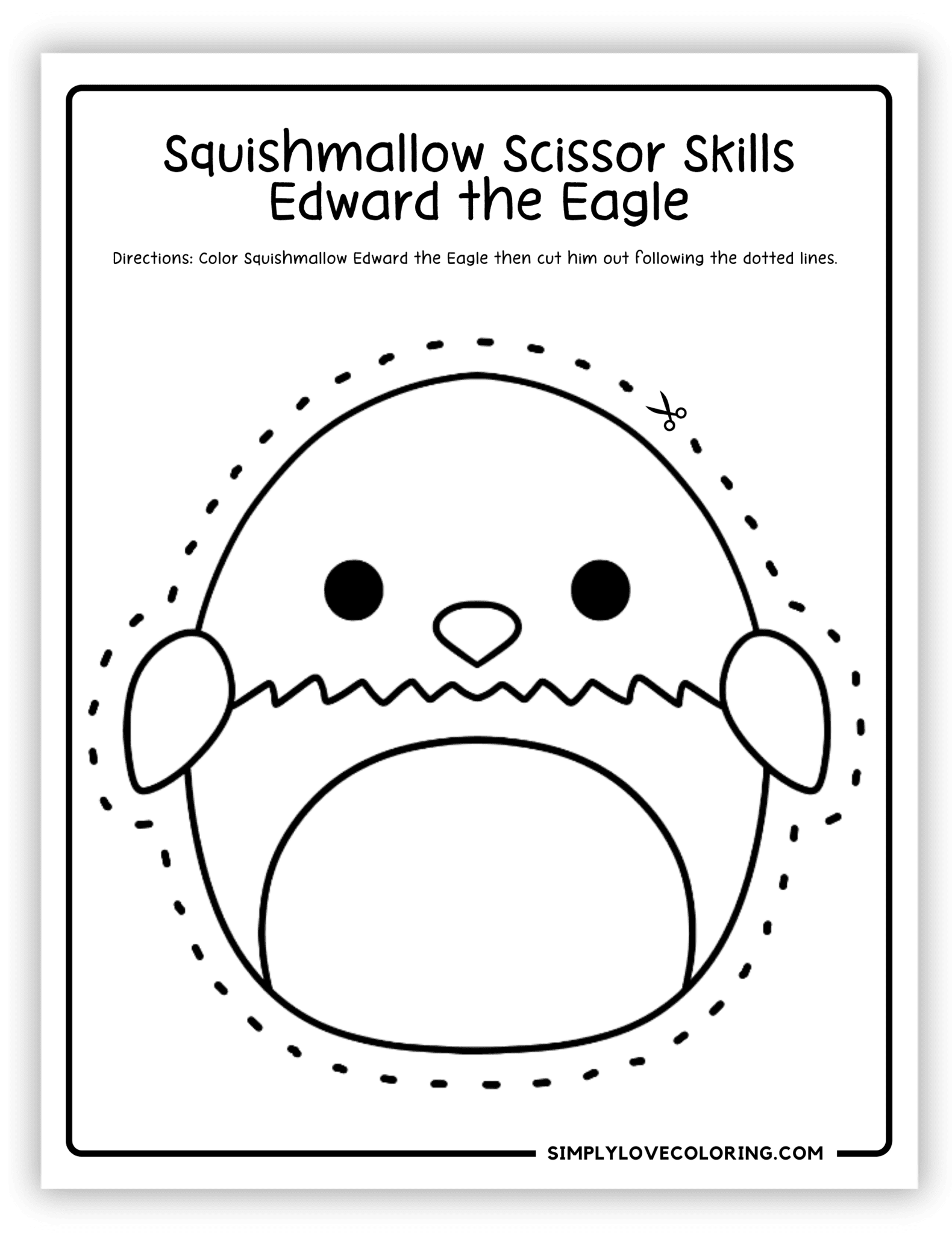62 Fun Squishmallow Scissor Skills Activity Pages (Free PDF Printables ...