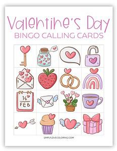 Printable Valentine Bingo Cards (Free PDF Printables) - Simply Love ...
