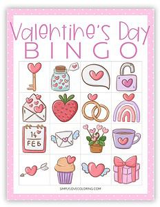 Printable Valentine Bingo Cards (Free PDF Printables) - Simply Love ...