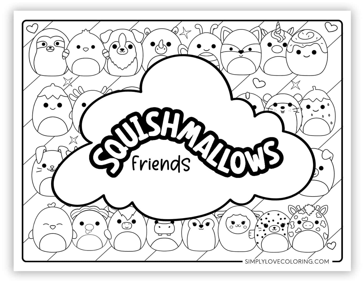 21 Squishmallow Friends Coloring Pages (Free PDF Printables) - Simply ...