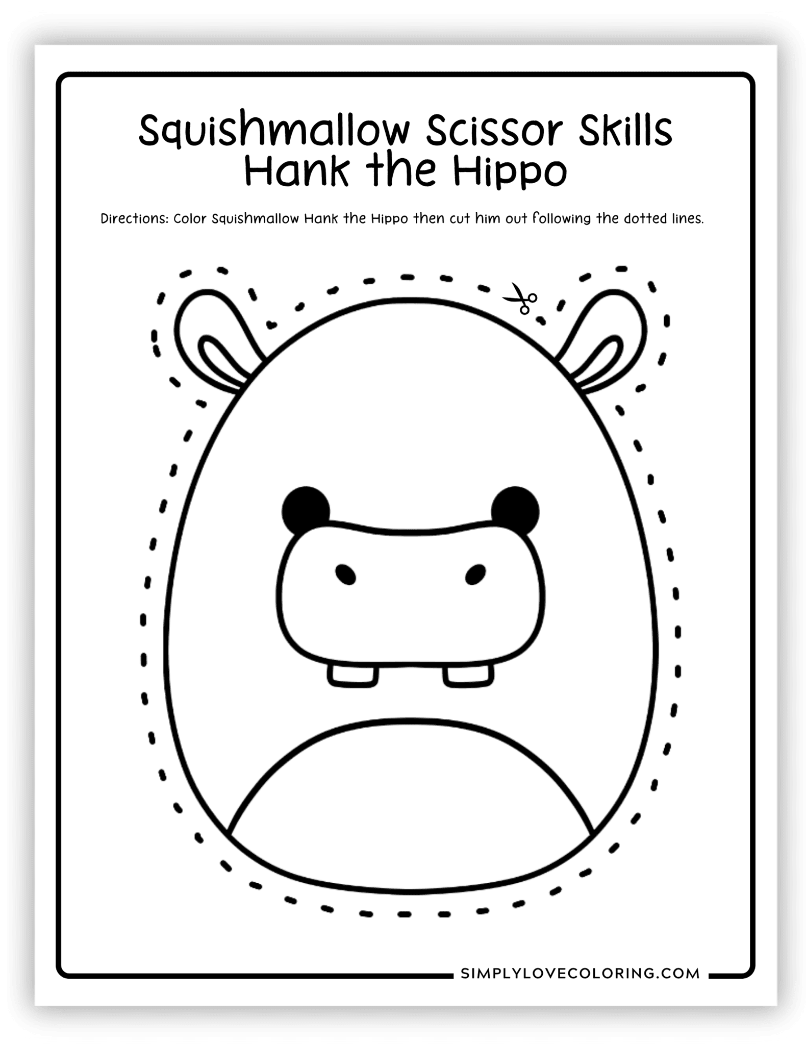 62 Fun Squishmallow Scissor Skills Activity Pages (Free PDF Printables ...