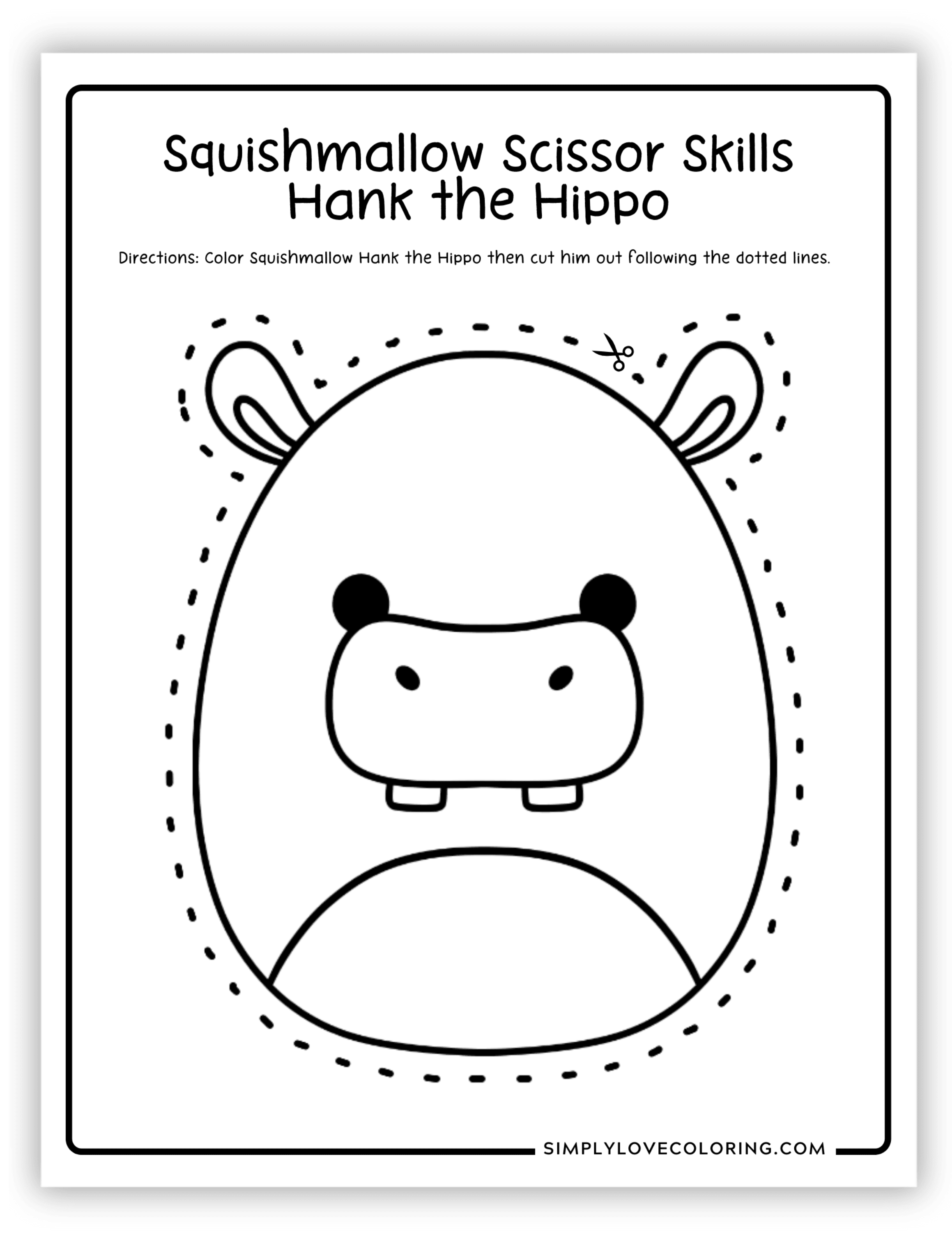 62 Fun Squishmallow Scissor Skills Activity Pages (Free PDF Printables ...