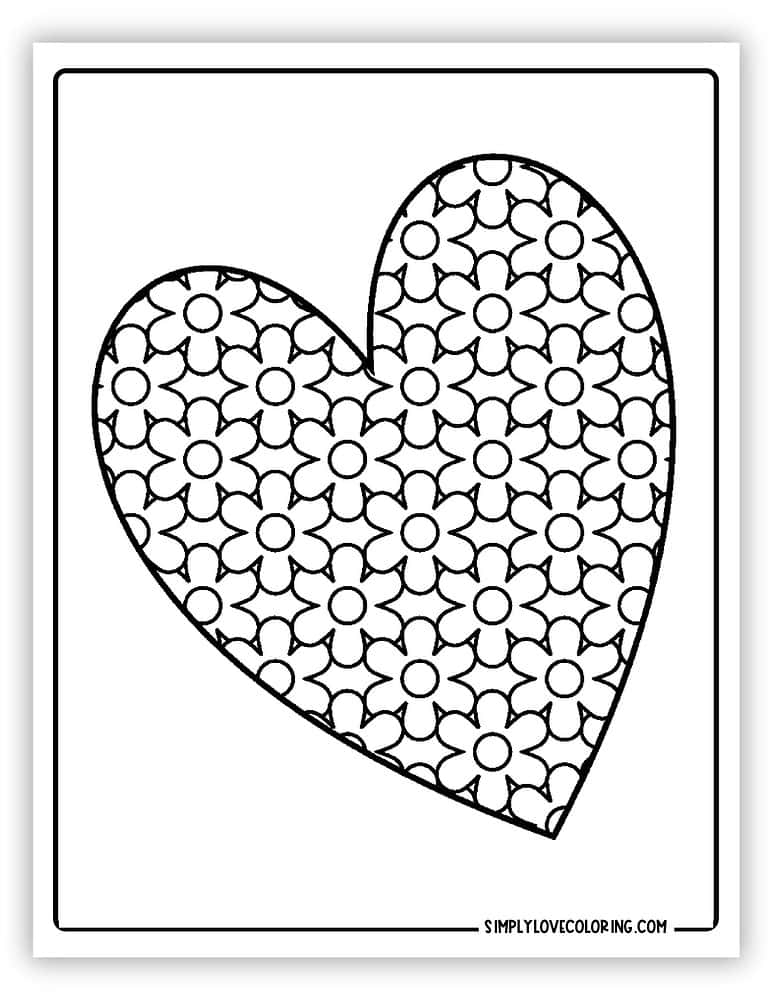 35 Heart Coloring Pages (Free PDF Printables) - Simply Love Coloring